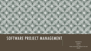 Software project management, computer science | PPTX