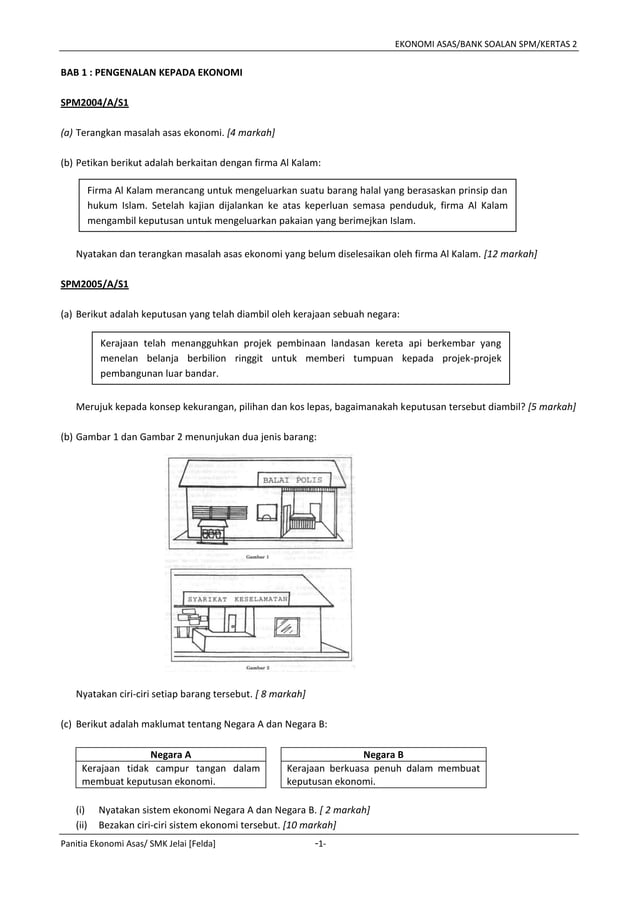 Spm bab-1-soalan | PDF