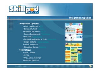 SkillPod Media Casual Games Platform Overview | PPT