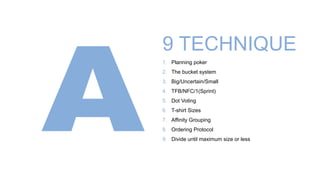 Agile Estimating Technique | PPTX