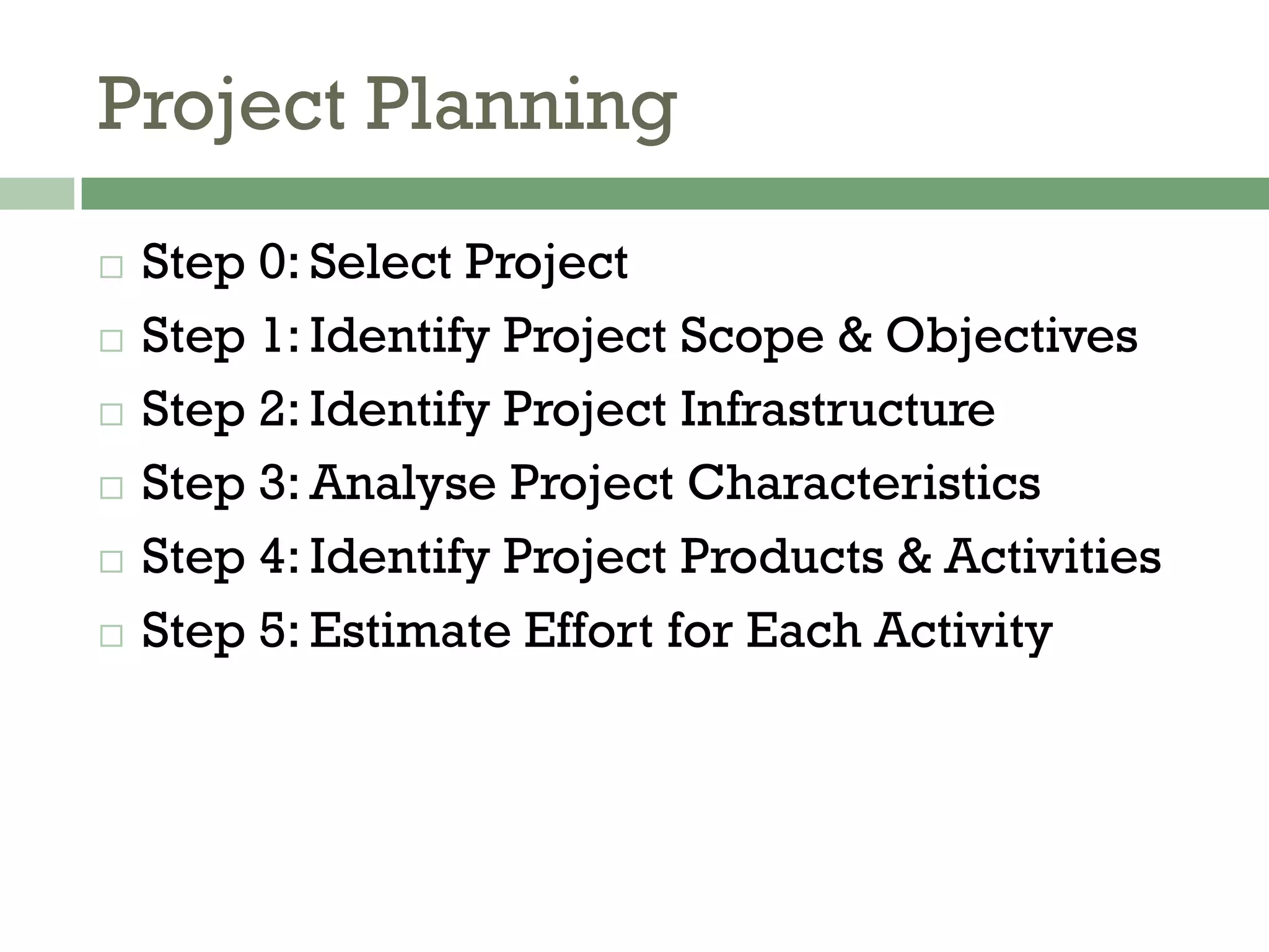 Spm project planning | PDF