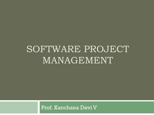 Spm project planning | PDF