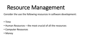 SPM Resource Management | PPT