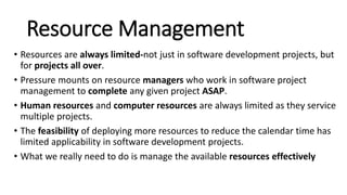 SPM Resource Management | PPTX
