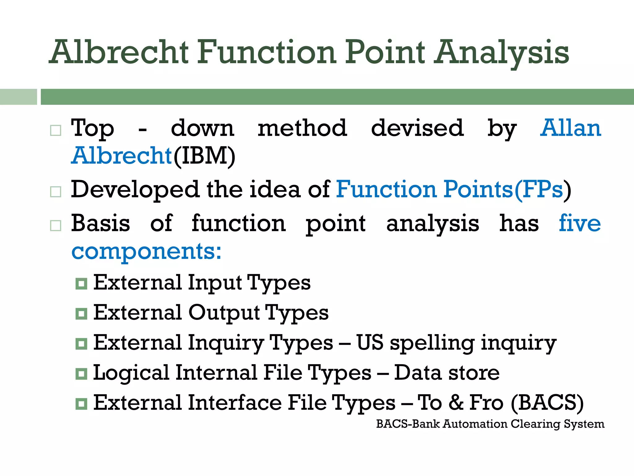Spm software effort estimation | PDF