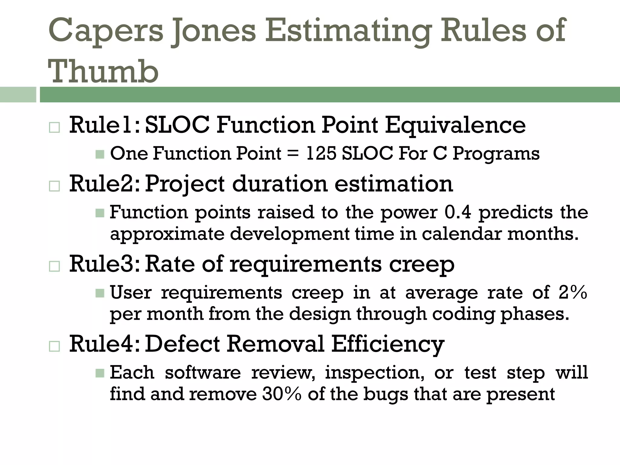 Spm software effort estimation | PDF