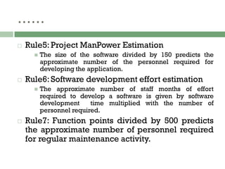 Spm software effort estimation | PDF