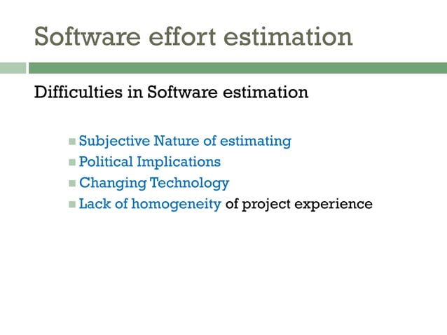 Spm software effort estimation | PDF