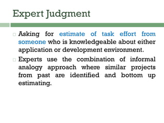 Spm software effort estimation | PDF