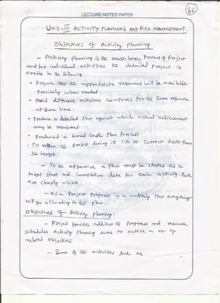Spm unit-3-notes | PDF