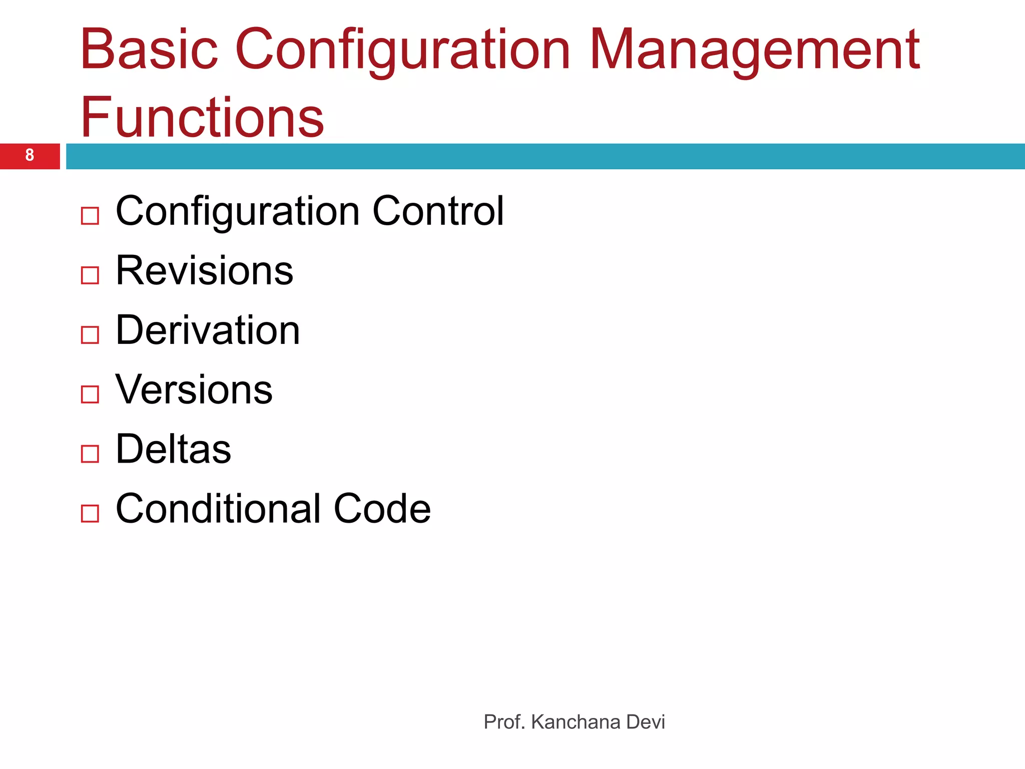Spm unit iii-configuration mgmt-intro | PPT