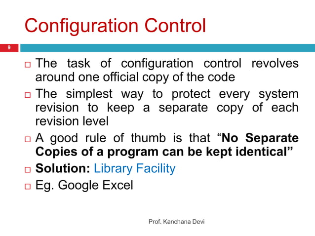 Spm unit iii-configuration mgmt-intro | PPT