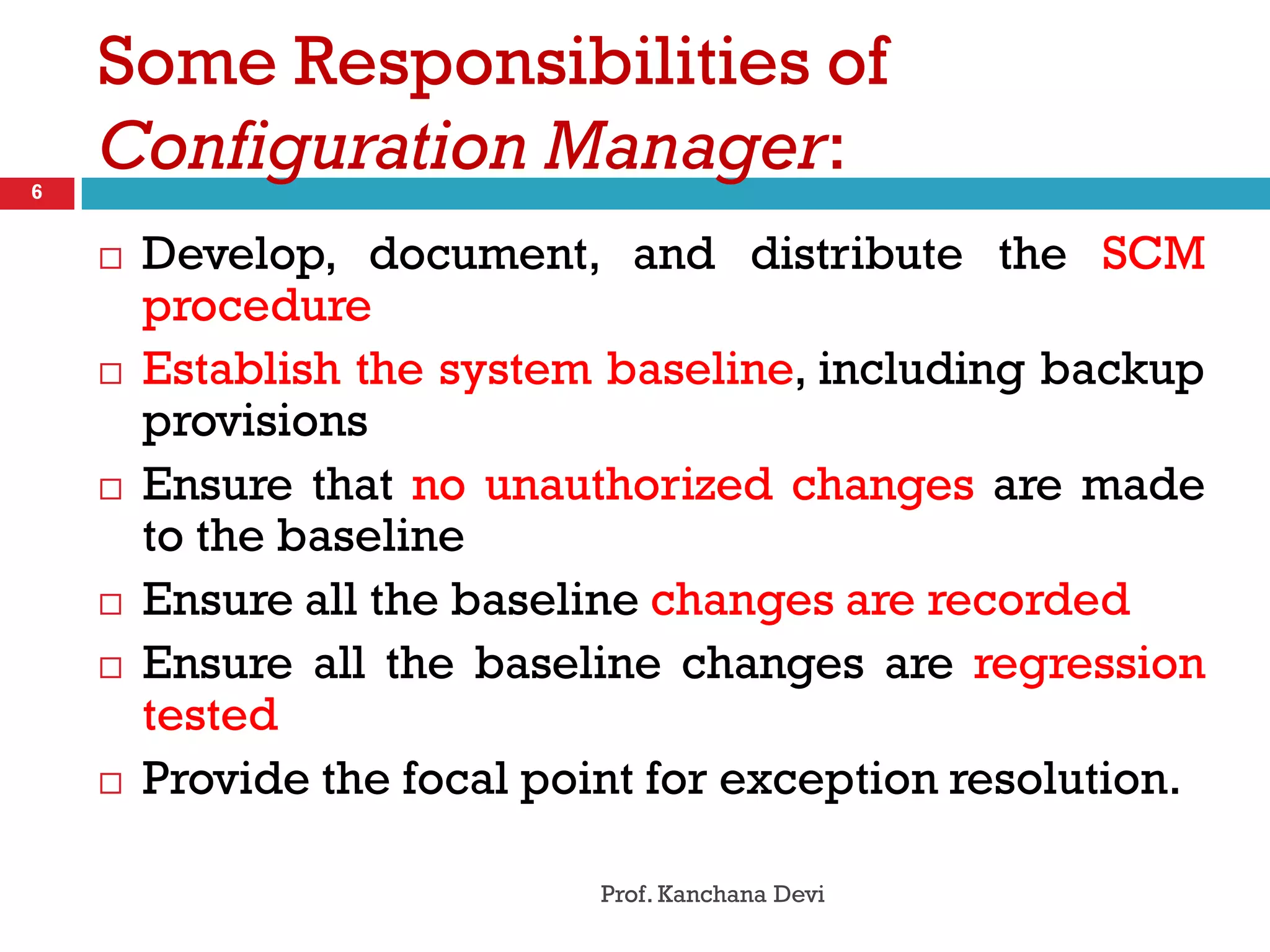 Spm unit iii-configuration mgmt-responsibilities | PDF