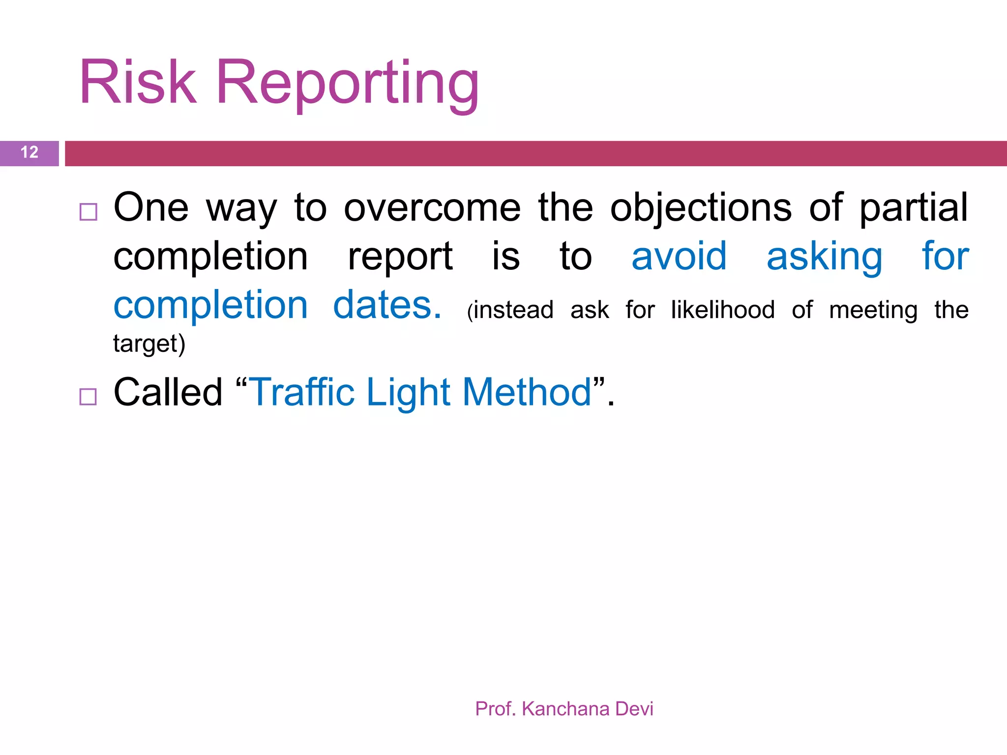 Spm unit iii-risk-monitoring & control1 | PPT