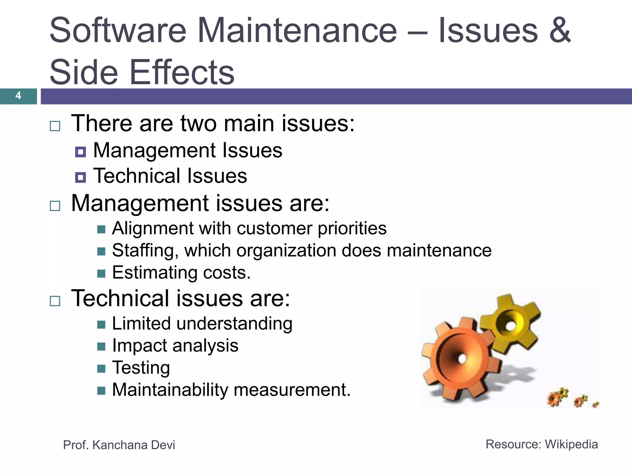 Spm unit v-software maintenance-intro | PPT