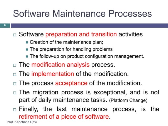 Spm unit v-software maintenance-intro | PPT