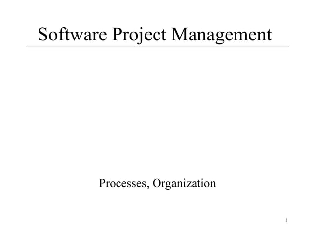 Software Project Management (lecture 2) | PPT