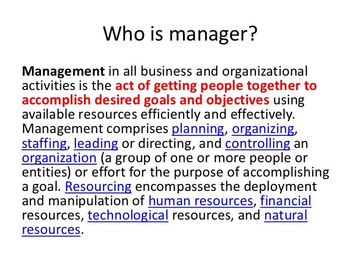 Who is manager