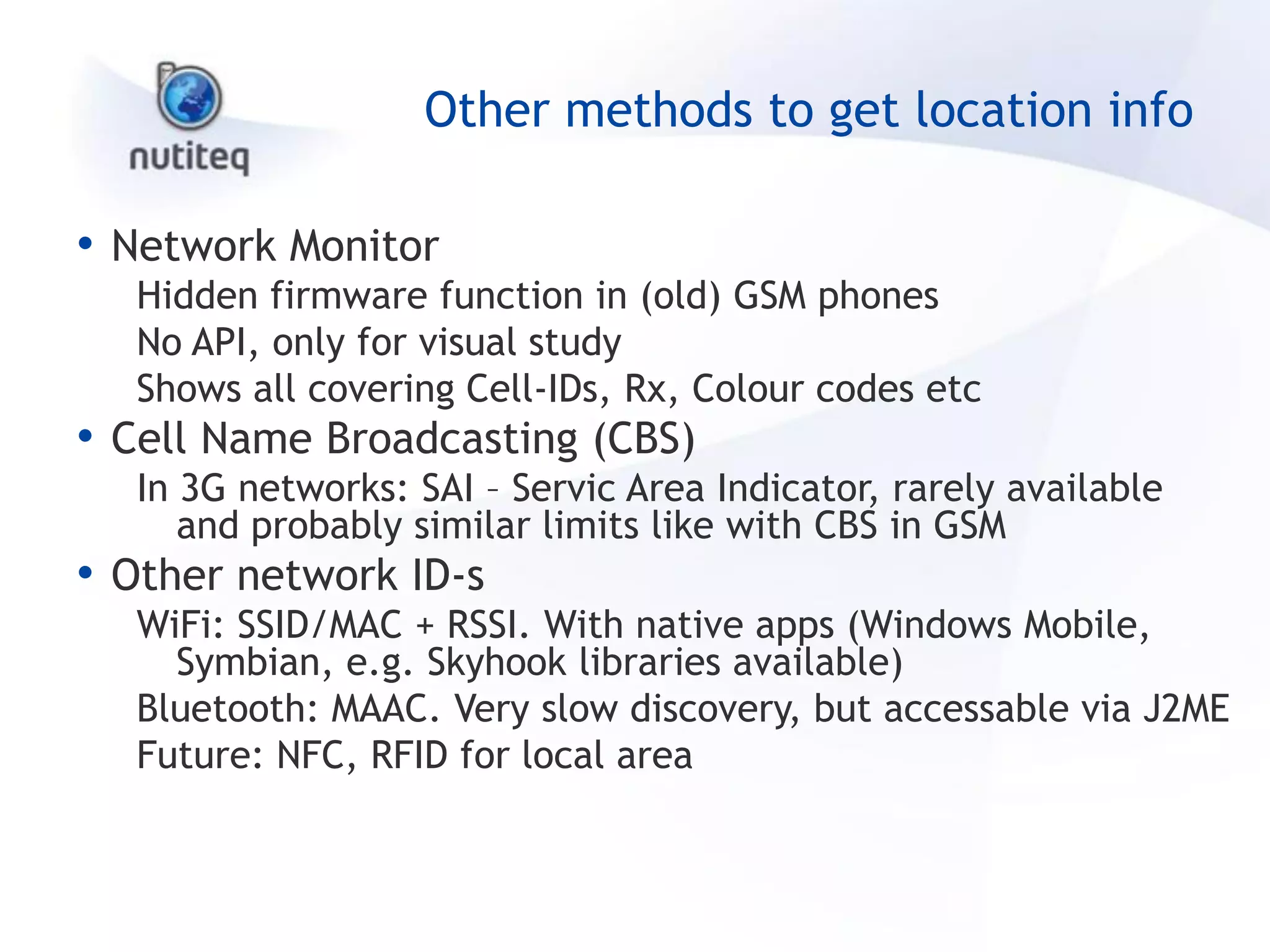 Terminal-based Mobile Positioning overview | PPT