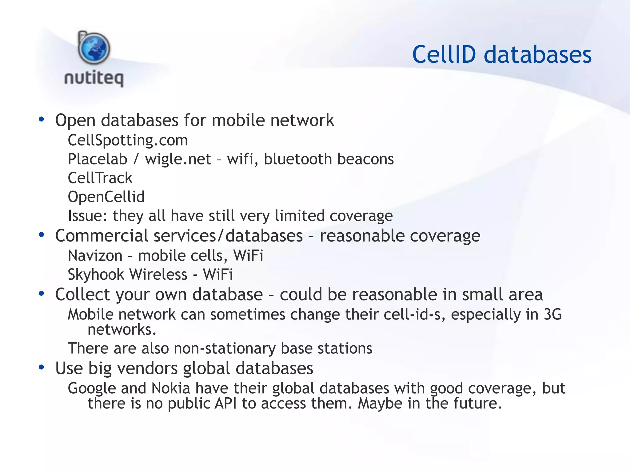 Terminal-based Mobile Positioning overview | PPT