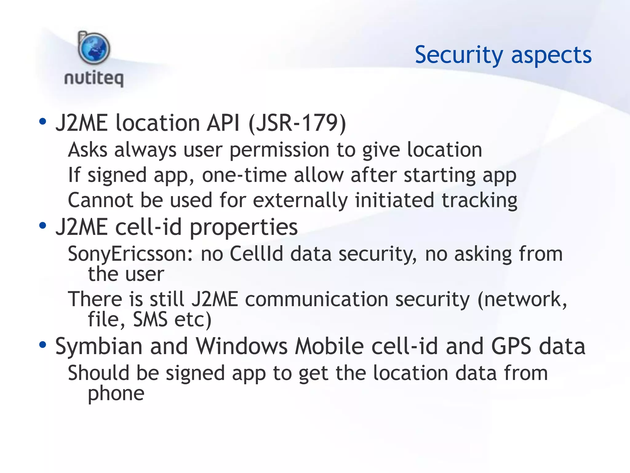 Terminal-based Mobile Positioning overview | PPT