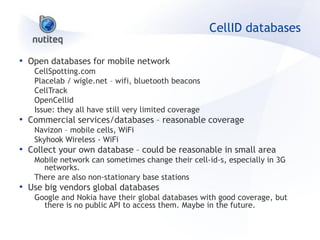 Terminal-based Mobile Positioning overview | PPT