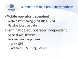 Terminal-based Mobile Positioning overview | PPT