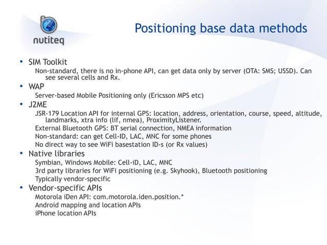 Terminal-based Mobile Positioning overview | PPT