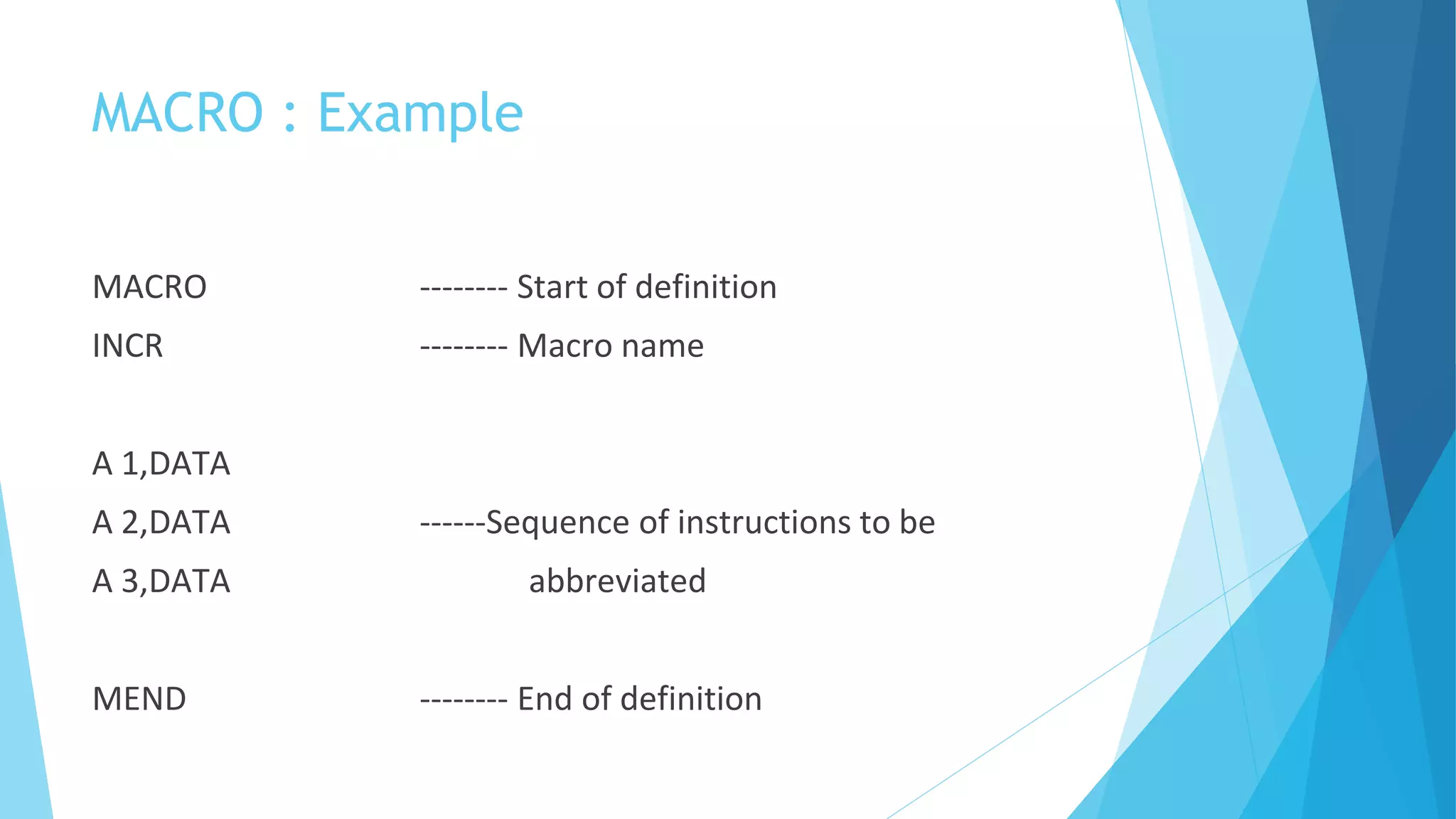 MACRO PROCESSOR | PPTX