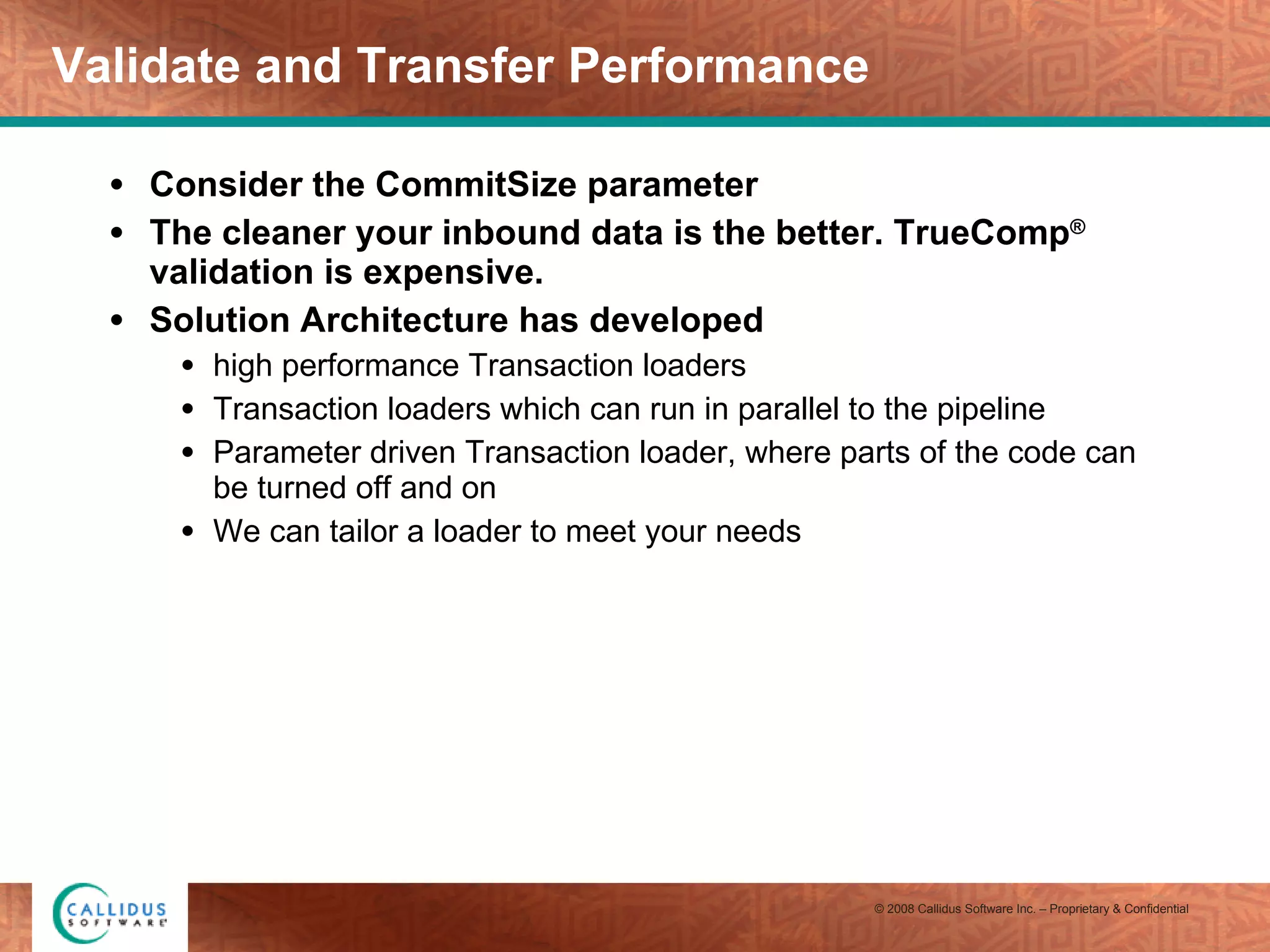 Optimizing Callidus TrueComp Suite: Tips and Tricks | PPT | Databases ...