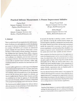 Practical Software Measurement : A Process Improvement Initiative | PDF