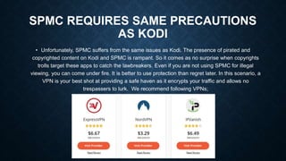 Spmc vs kodi | PPTX | Operating Systems | Computer Software and Applications