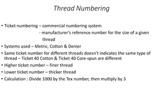 Sewing threads | PPTX