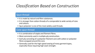 Sewing threads | PPTX