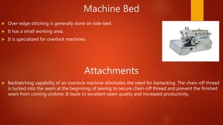 Generic specifications of an overlock machine | PPTX