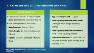 Multi thread chain stitch machines | PPTX