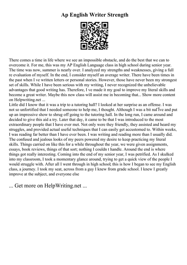 Spm English Essay Article Example | PDF