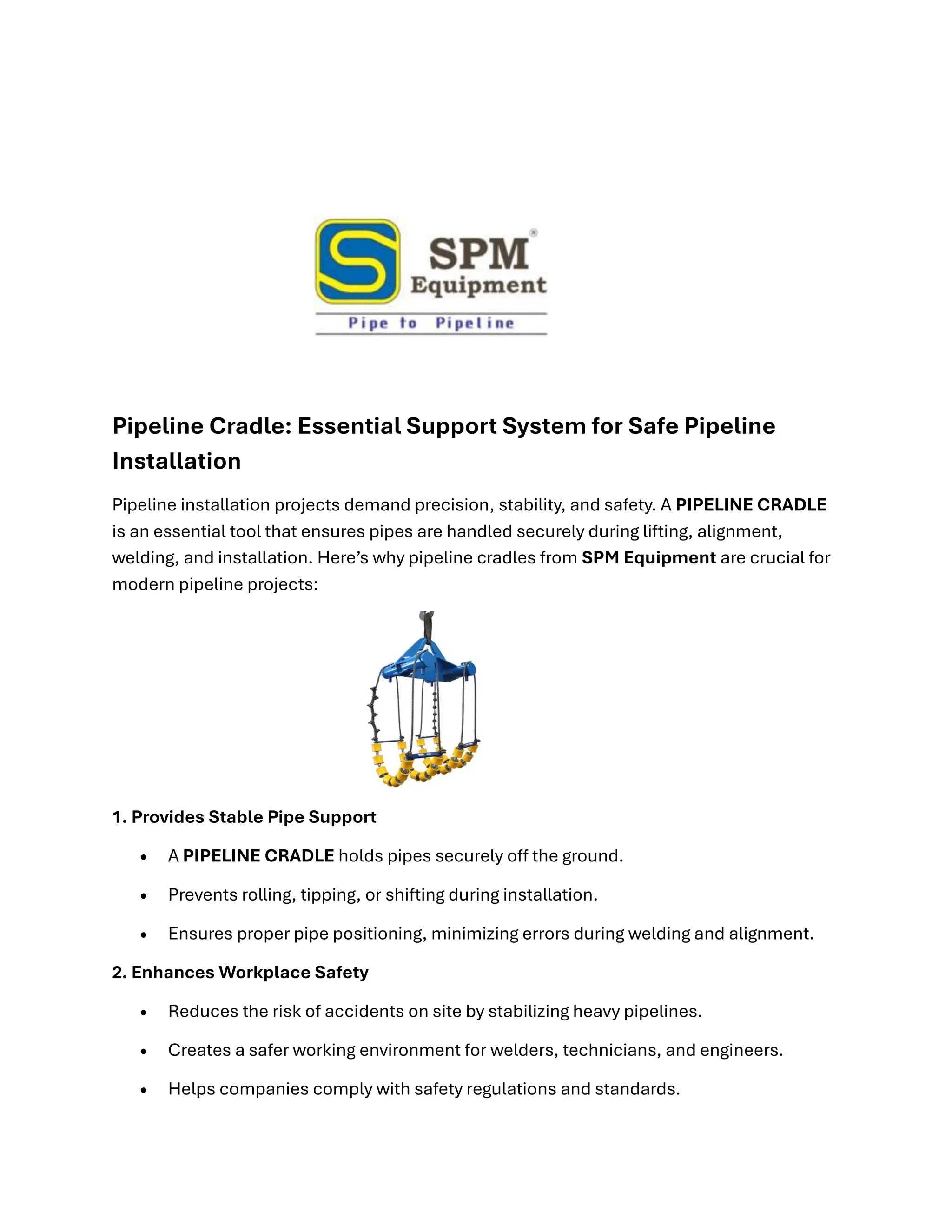 Pipeline Cradle: Essential Support System for Safe Pipeline ...
