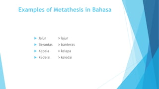 metathesis | PPTX
