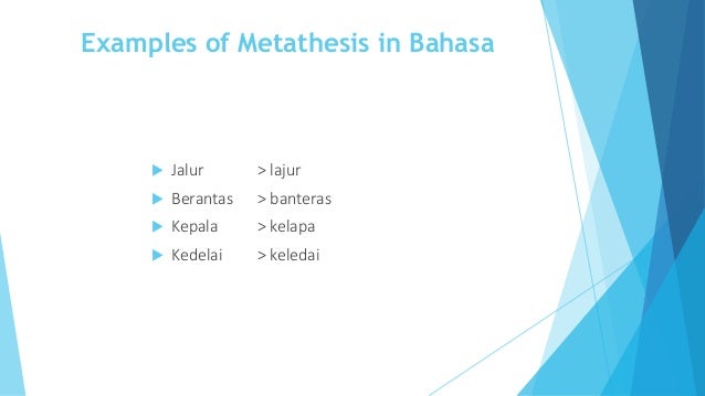 metathesis