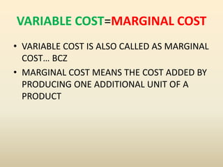 Marginal costing | PPTX