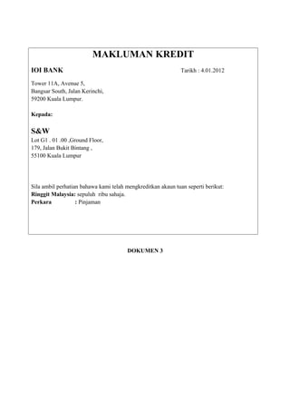 Spm folio akaun | DOC