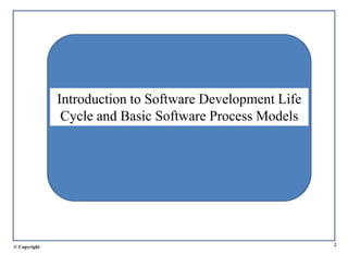 SDLC and Software Process Models Introduction ppt | PDF