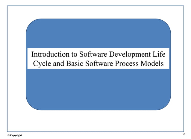SDLC and Software Process Models Introduction ppt | PPT
