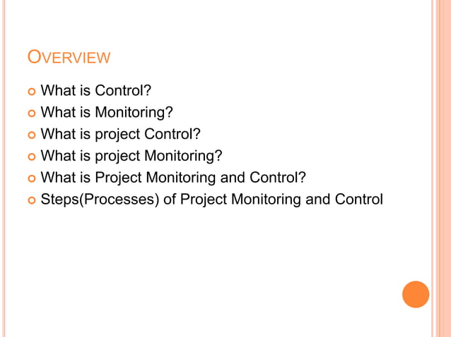 Software Project Management (monitoring and control) | PPTX | Civil ...