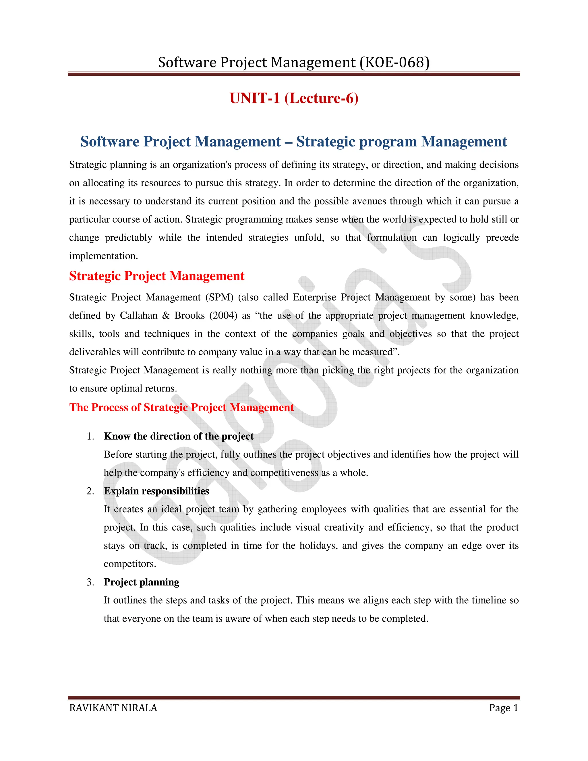 SPM NOTES cc.pdf unit-2....................... | PDF