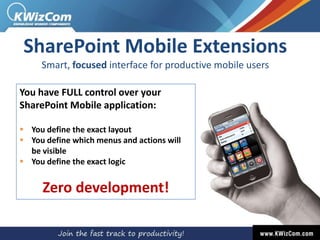 KWizCom SharePoint Mobile solution | PPT
