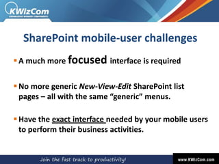 KWizCom SharePoint Mobile solution | PPT