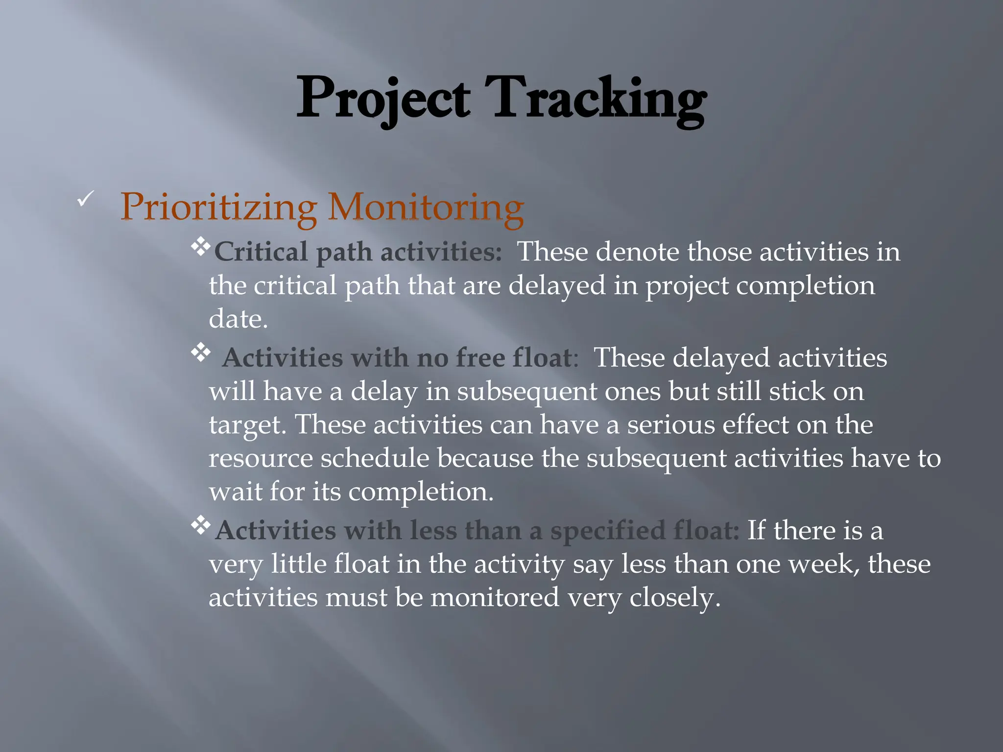 Project Tracking , Change Control in SPM | PPTX