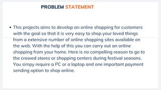 ONLINE SHOPPING SYSTEM -SEPM | PDF